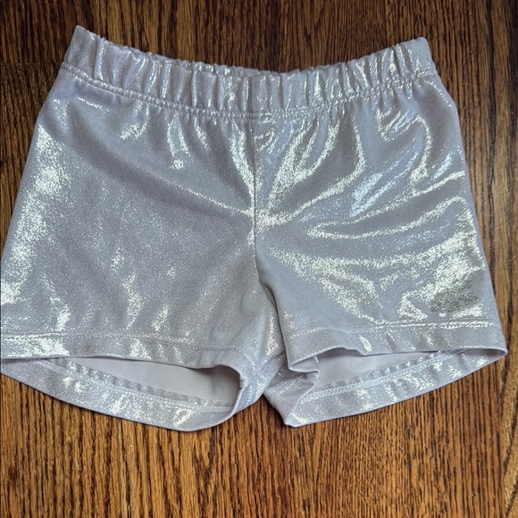 Snowflake | Bottoms | Shimmering Silver Gymnasts Dance Shorts | Poshmark